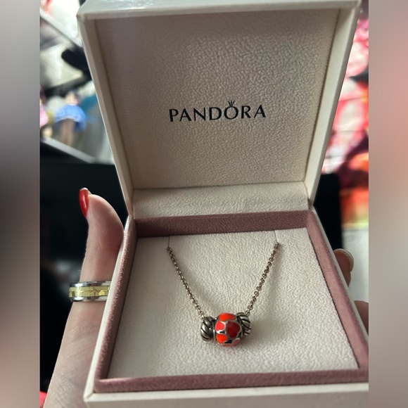 Jewelry | Pandora Red Heart Necklace | Poshmark